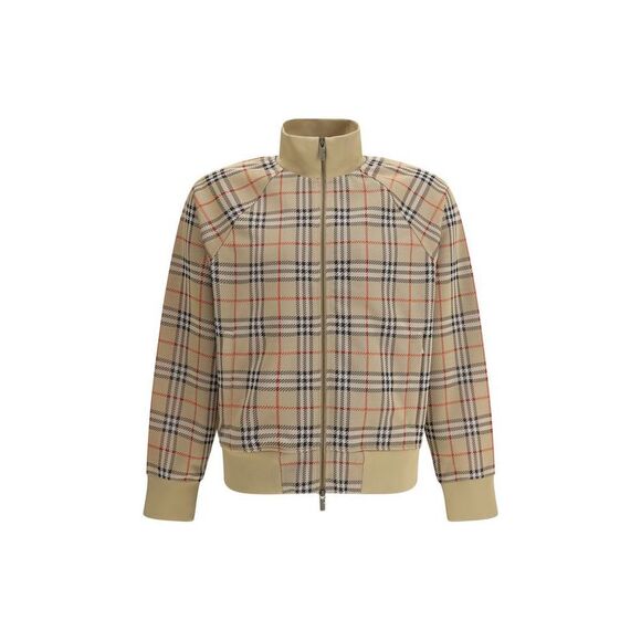 Burberry | Jackets & Coats | Burberry Check Print Track Jacket Men ...